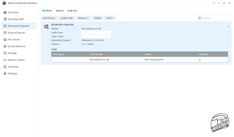 Synology Active Backup for Business - Review